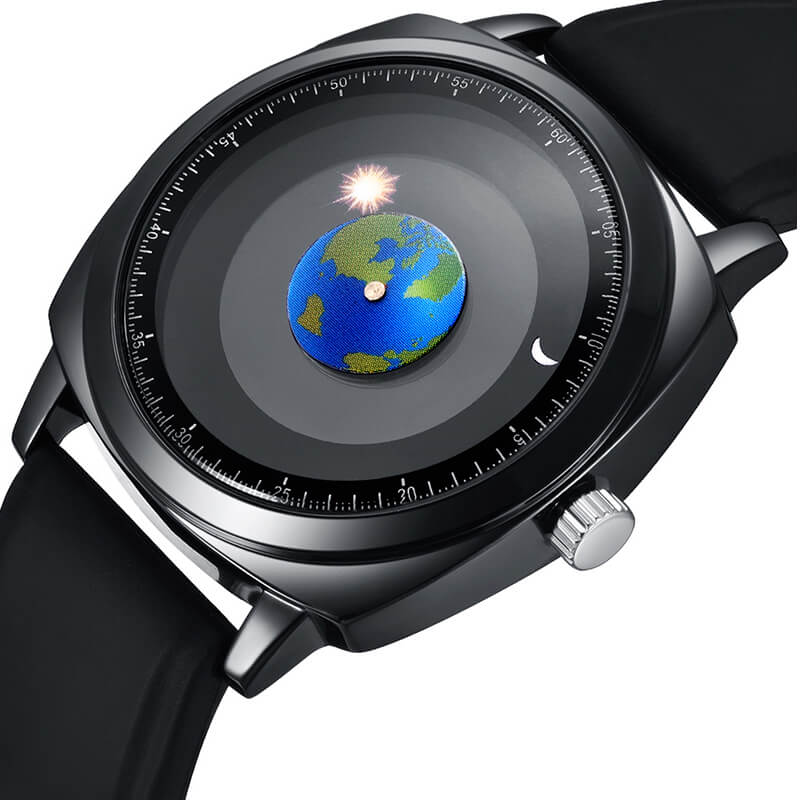 ADDIES Men's Waterproof Quartz Watch Youth Unique Dial Design Watch（17 ...