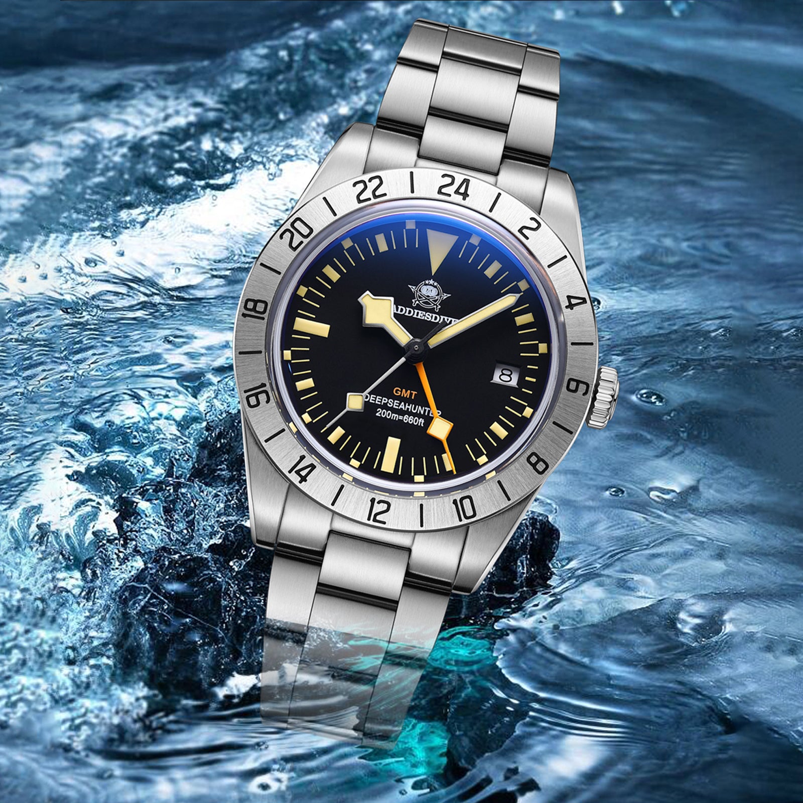 ★Flash Sale★ADDIESDIVE 39mm BB GMT Quartz Watch RONDA515 Movement（AD20 ...