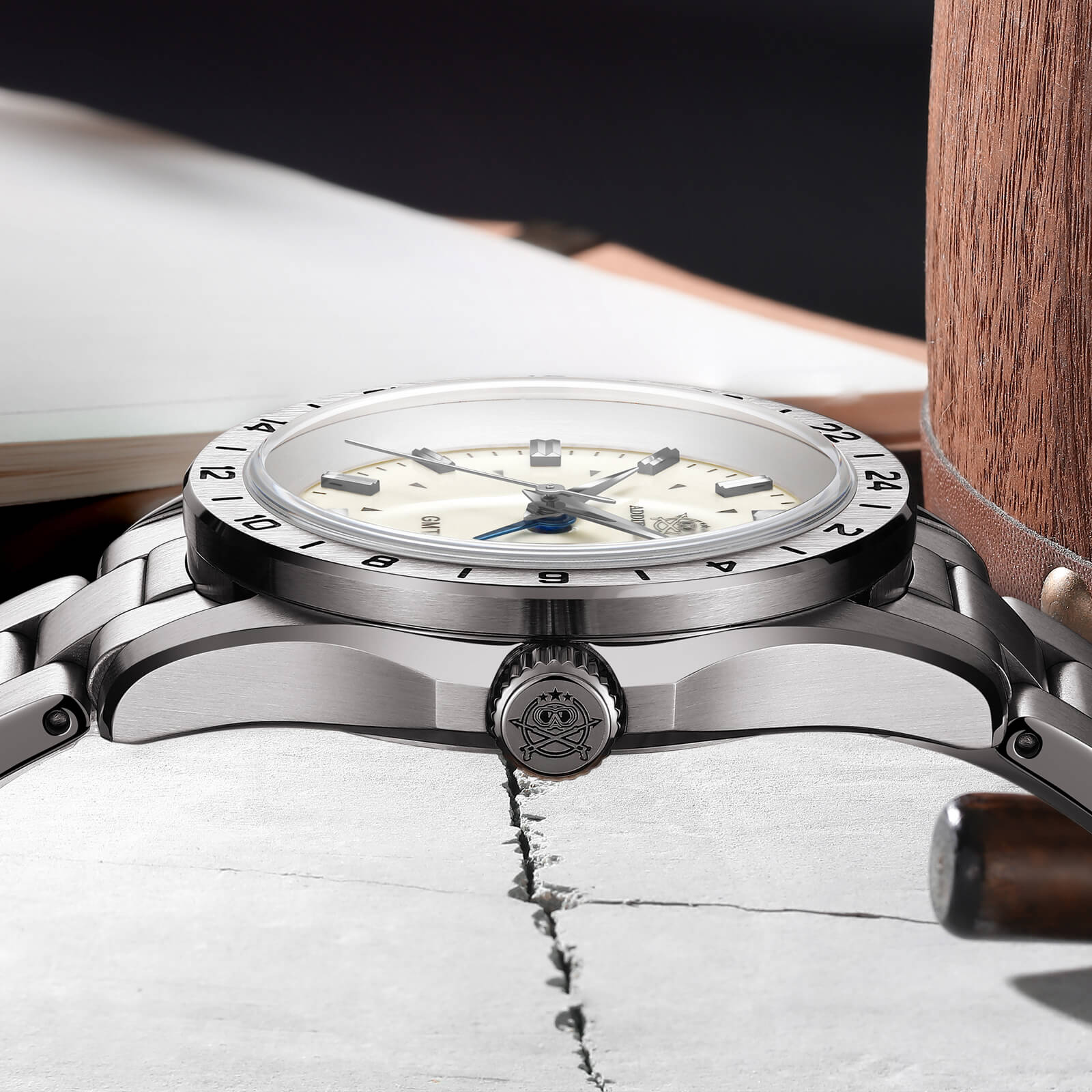 ADDIESDIVE 38mm GMT Quartz Watch AD2063 – addiesdivewatches