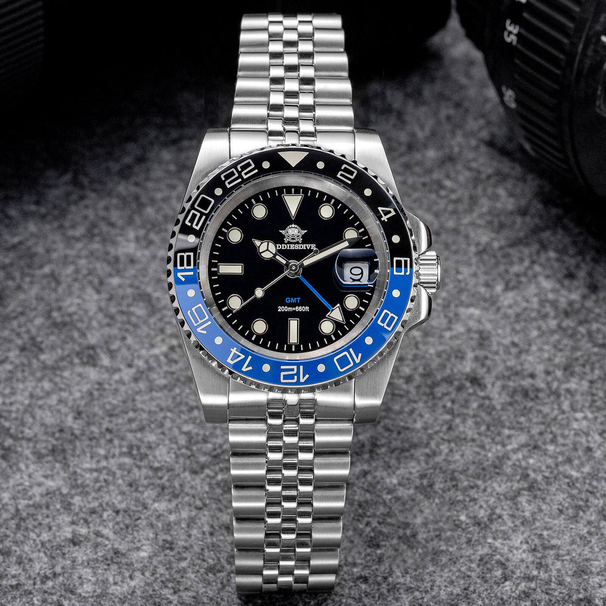U.S. Warehouse -ADDIESDIVE Water Ghost Luxury Dive Watch GMT Quartz Wa