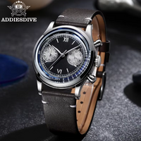 ADDIESDIVE Panda BB Chronograph Retro Men Watch 38mm Quartz Watch, AD2 ...