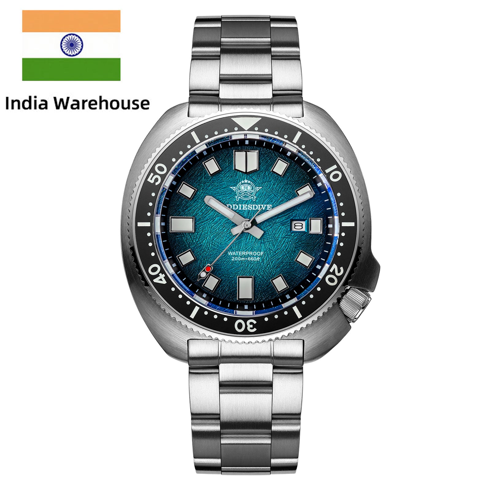 ★India Warehouse★Addiesdive Turtle Quartz Diver Men Watch Sapphire Cry