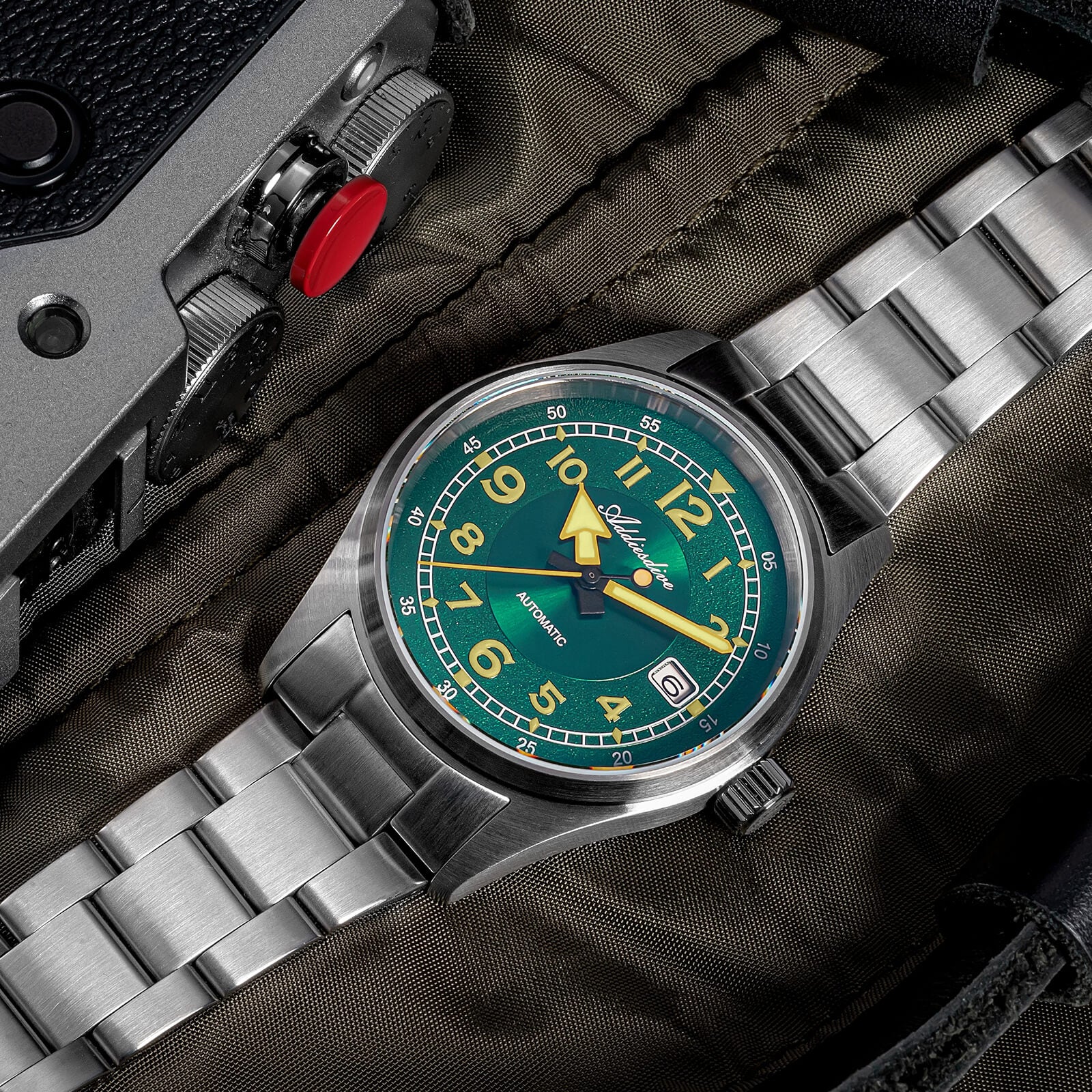 ADDIESDIVE 39mm Explore Retro Mechanical Men Watch AD2055 ...