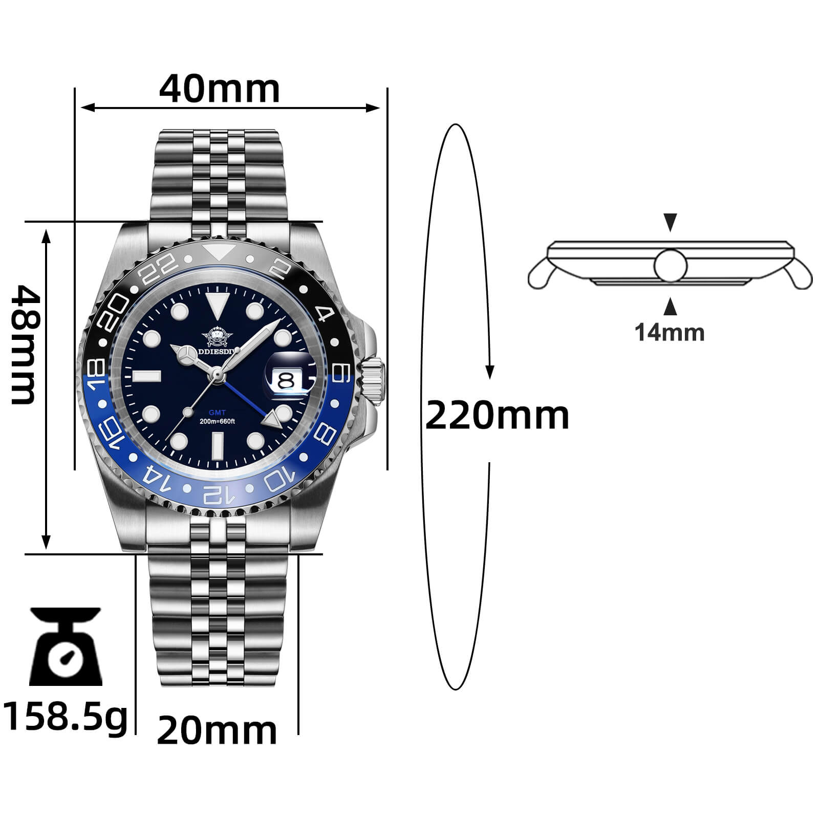 ★Flash Sale★ADDIESDIVE GMT Quartz Watch AD2050 – addiesdivewatches