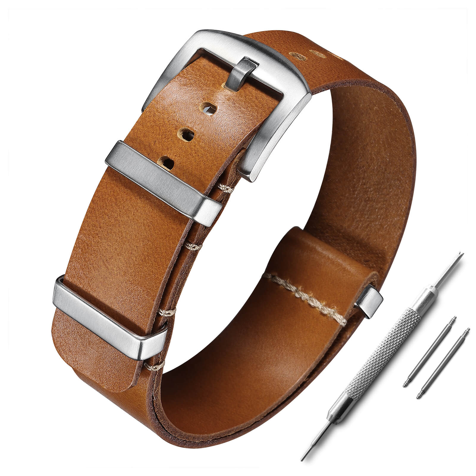 ADDIESDIVE Leather Watch Strap for Men, 20mm – addiesdivewatches