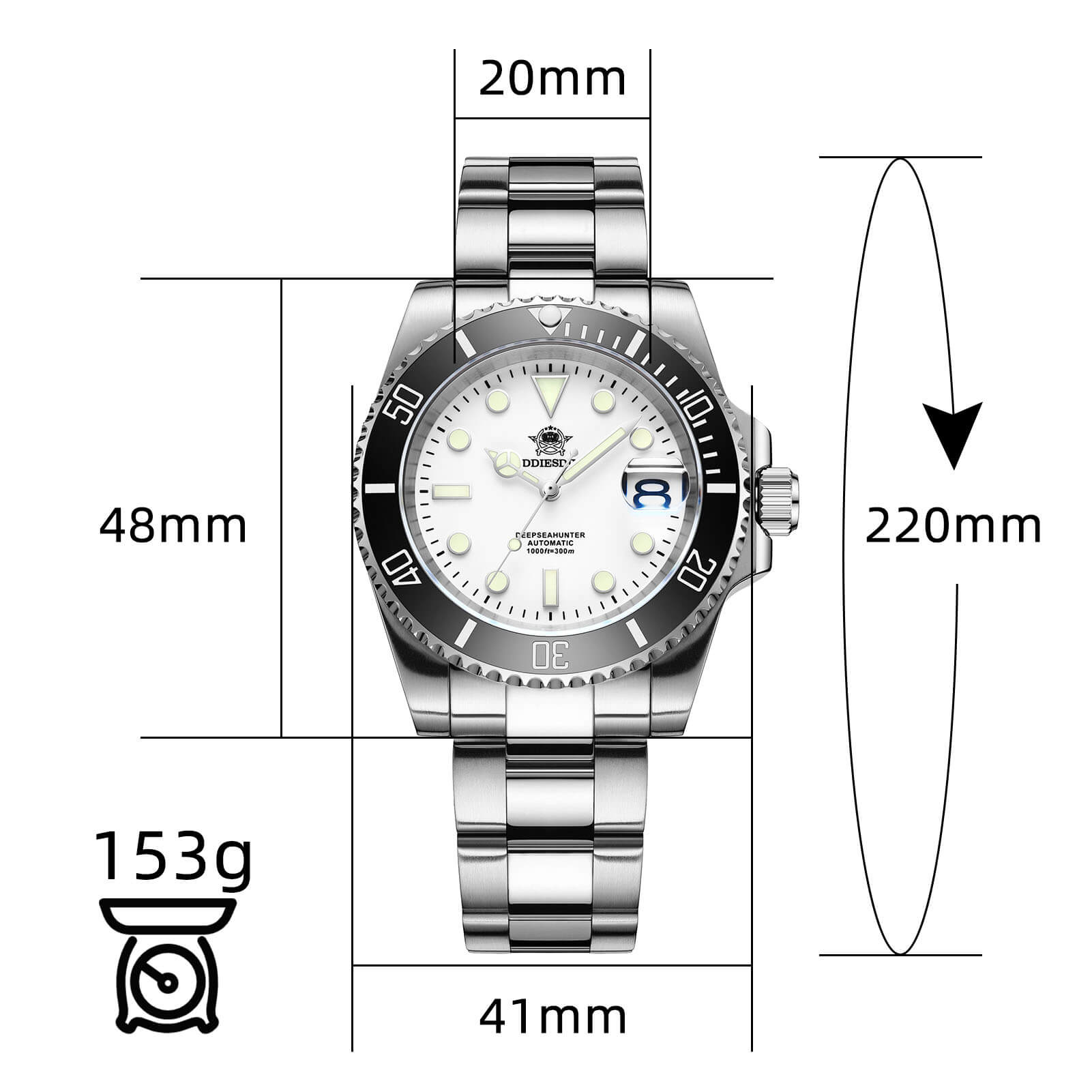 Addiesdive Automatic Watch Divers 300m Nh35 H3d Ac Addiesdivewatches