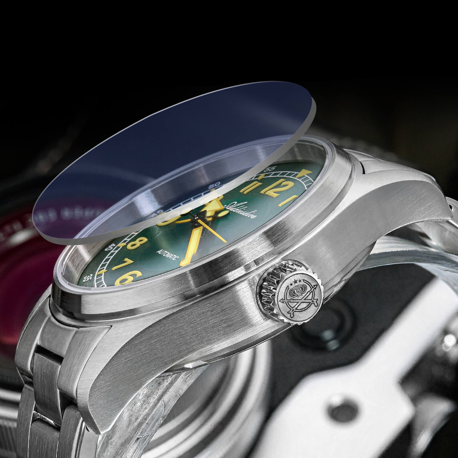 ADDIESDIVE 39mm Explore Retro Mechanical Men Watch AD2055 ...