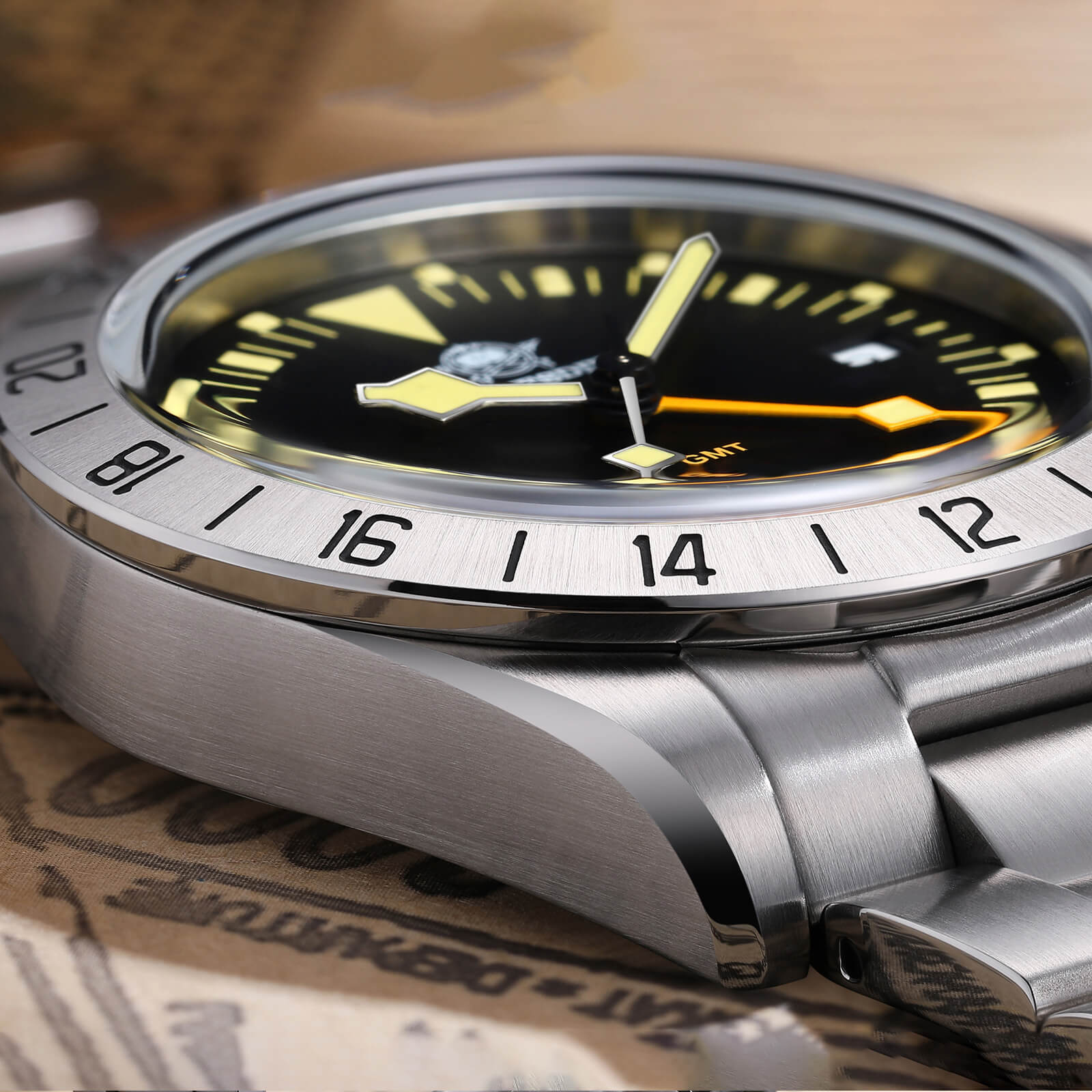 ★Weekly Deal★ADDIESDIVE 39mm BB GMT Quartz Watch RONDA515 Movement（AD2 ...