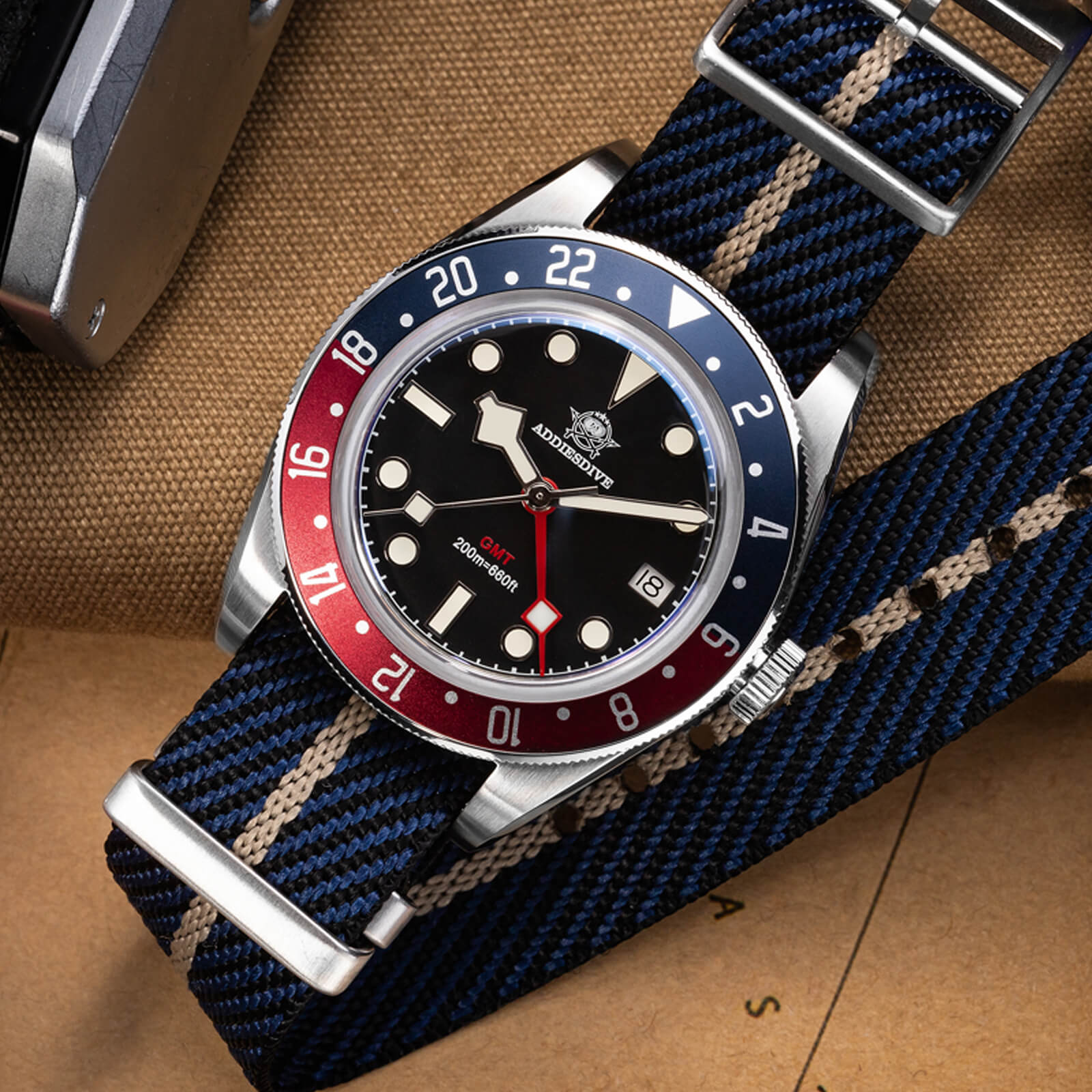 ADDIESDIVE 39mm BB58 GMT Quartz Watch AD2044 – addiesdivewatches