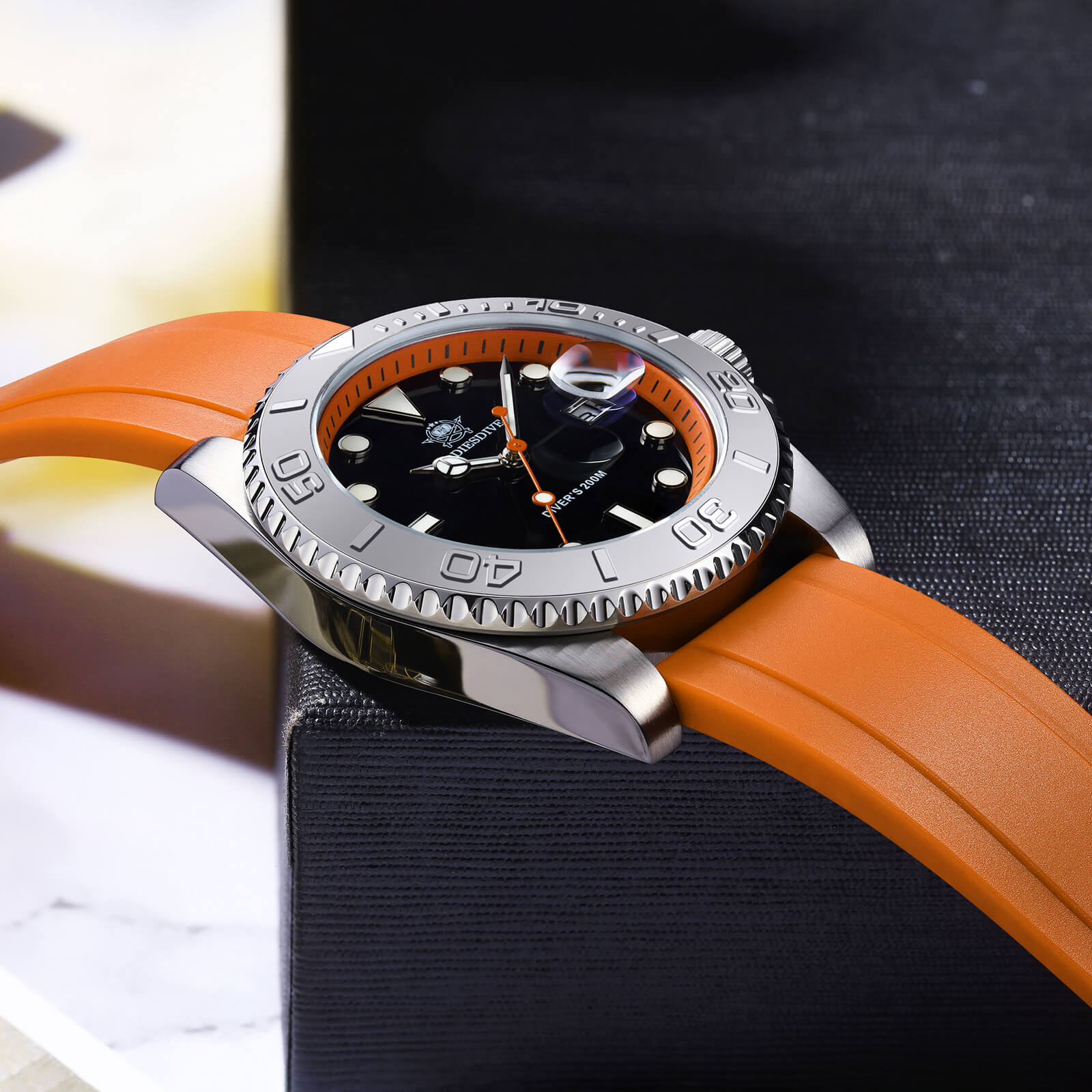 ADDIESDIVE 41mm Sports Quartz Watch Waterproof 200M (AD2040 ...