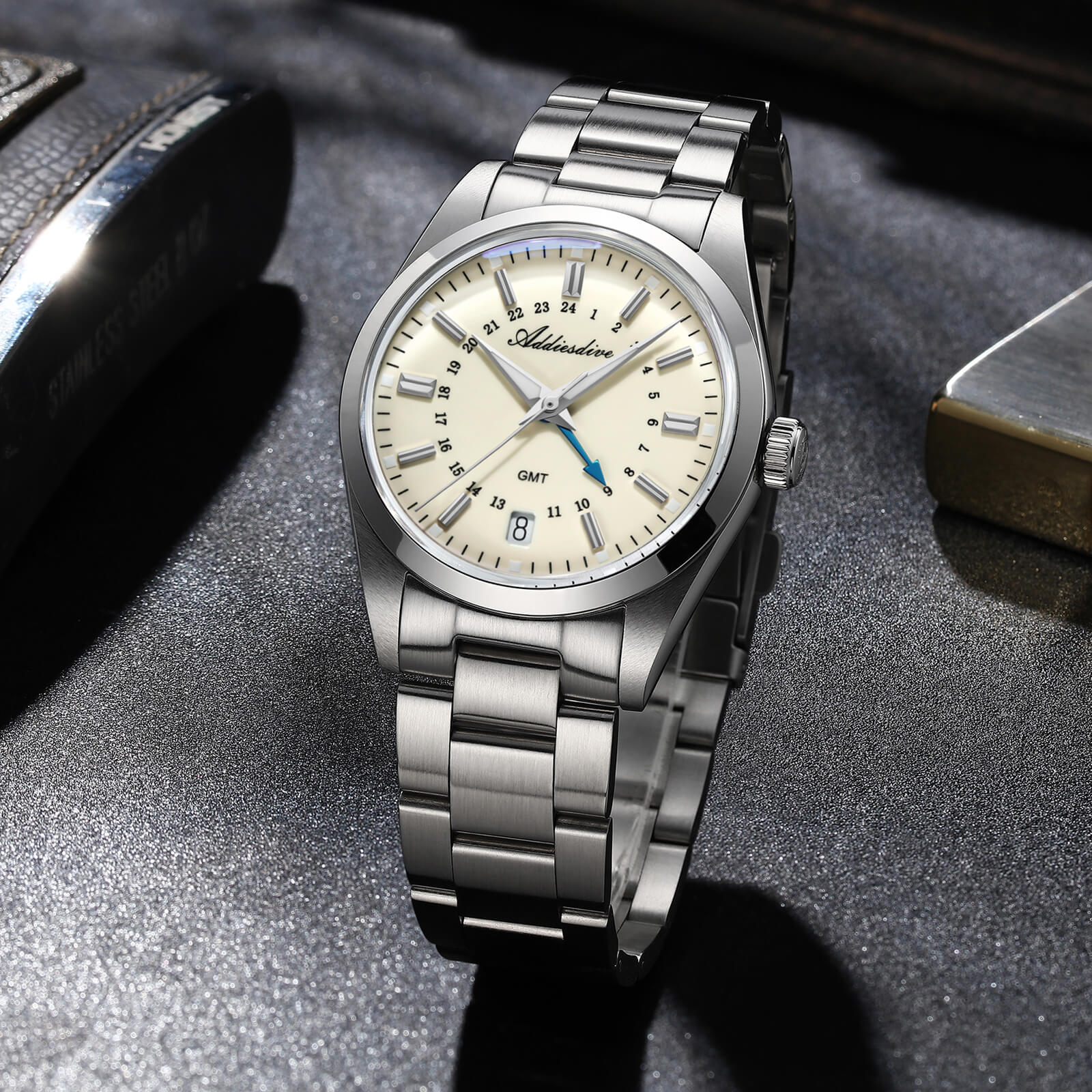 ADDIESDIVE Elegance Collection GMT Quartz Watch AD2065 – addiesdivewatches