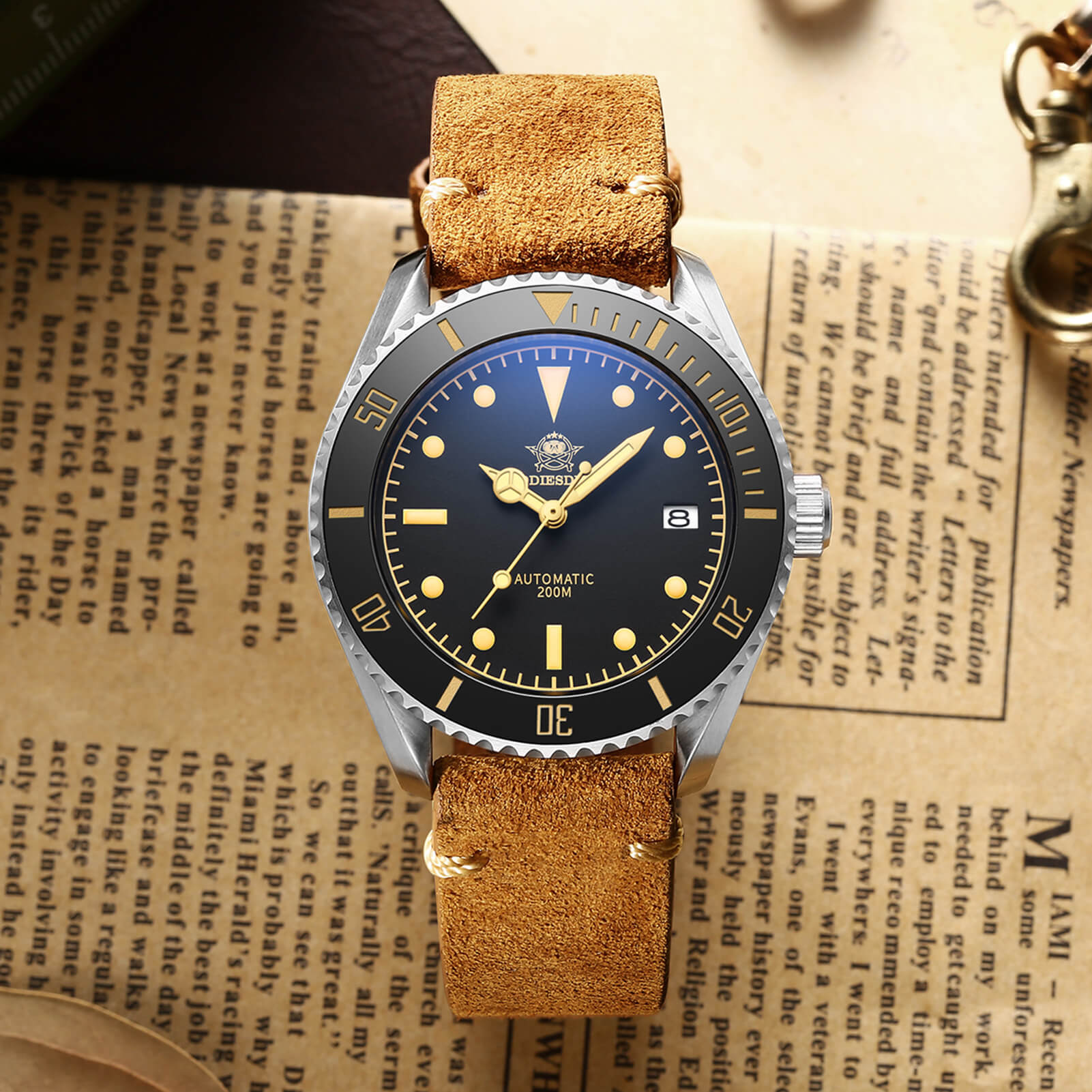 ADDIESDIVE® 40mm Dive Watch Automatic Scuba Watch AD2101 ...