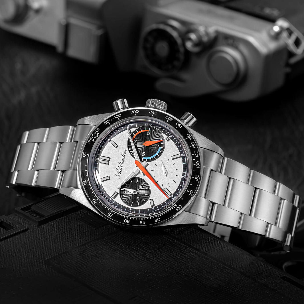 ★Holiday Sale★ADDIESDIVE 37mm VK63 Racing Chronograph Quartz Watch AD2