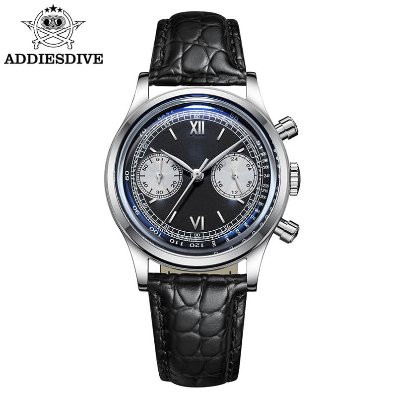 ADDIESDIVE Panda BB Chronograph Retro Men Watch 38mm Quartz Watch, AD2 ...