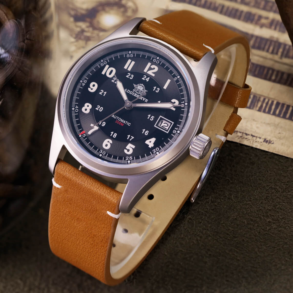 ★Choice Day★ADDIESDIVE® Men's Elegant Automatic Watch Diver 200M (AD20 ...