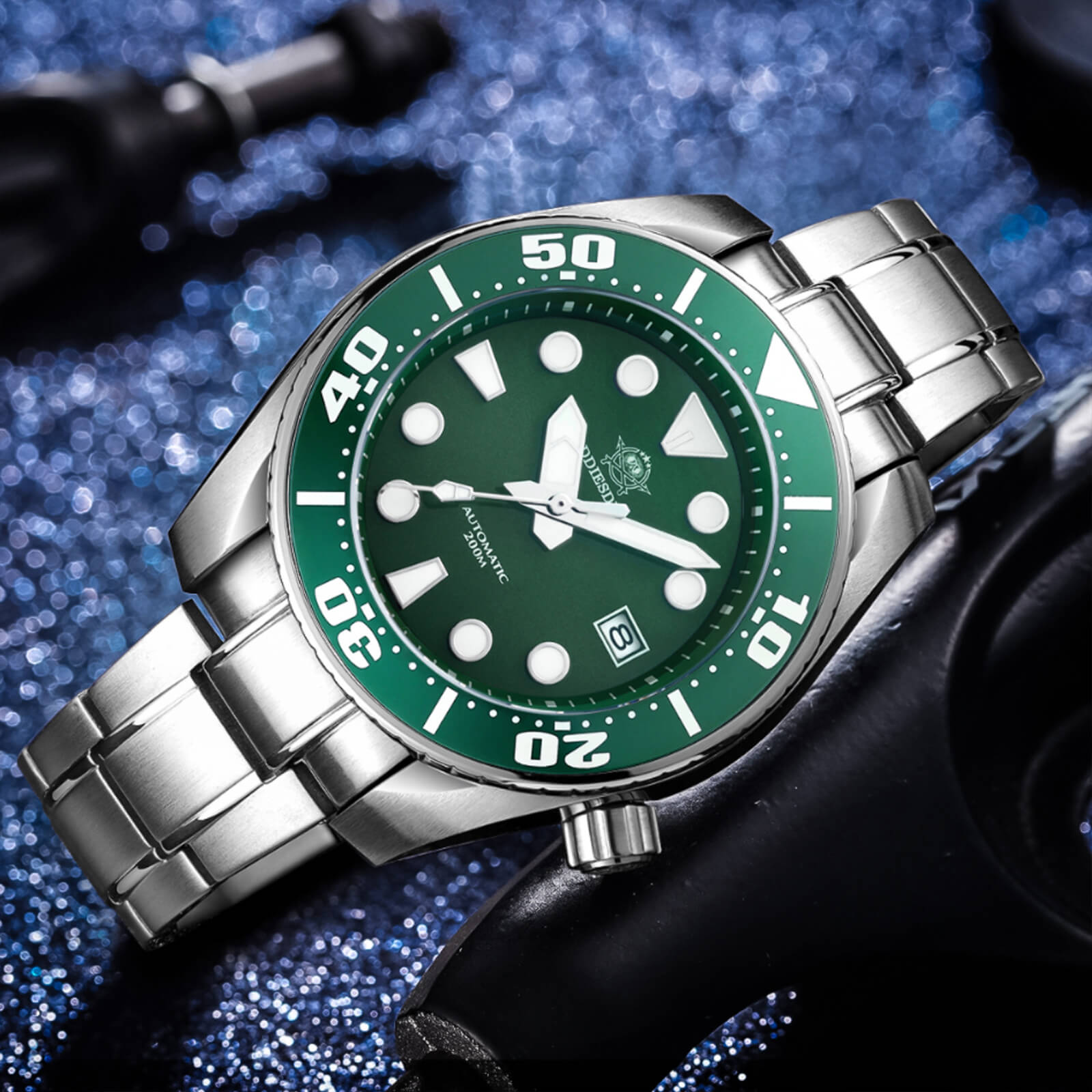 ADDIESDIVE® Sumo Green Professional Dive Watch for Men 44.5mm (MY-H10 ...