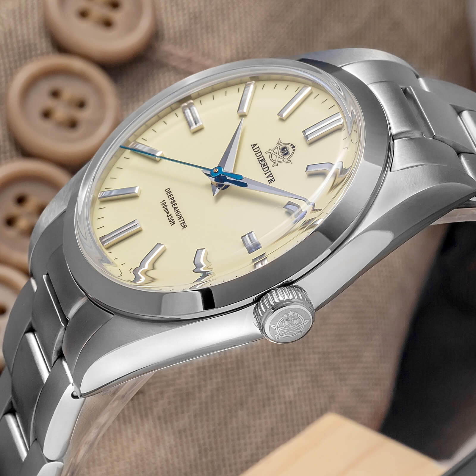 Addiesdive 36mm Sapphire Crystal Quartz Watch AD2026 – addiesdivewatches