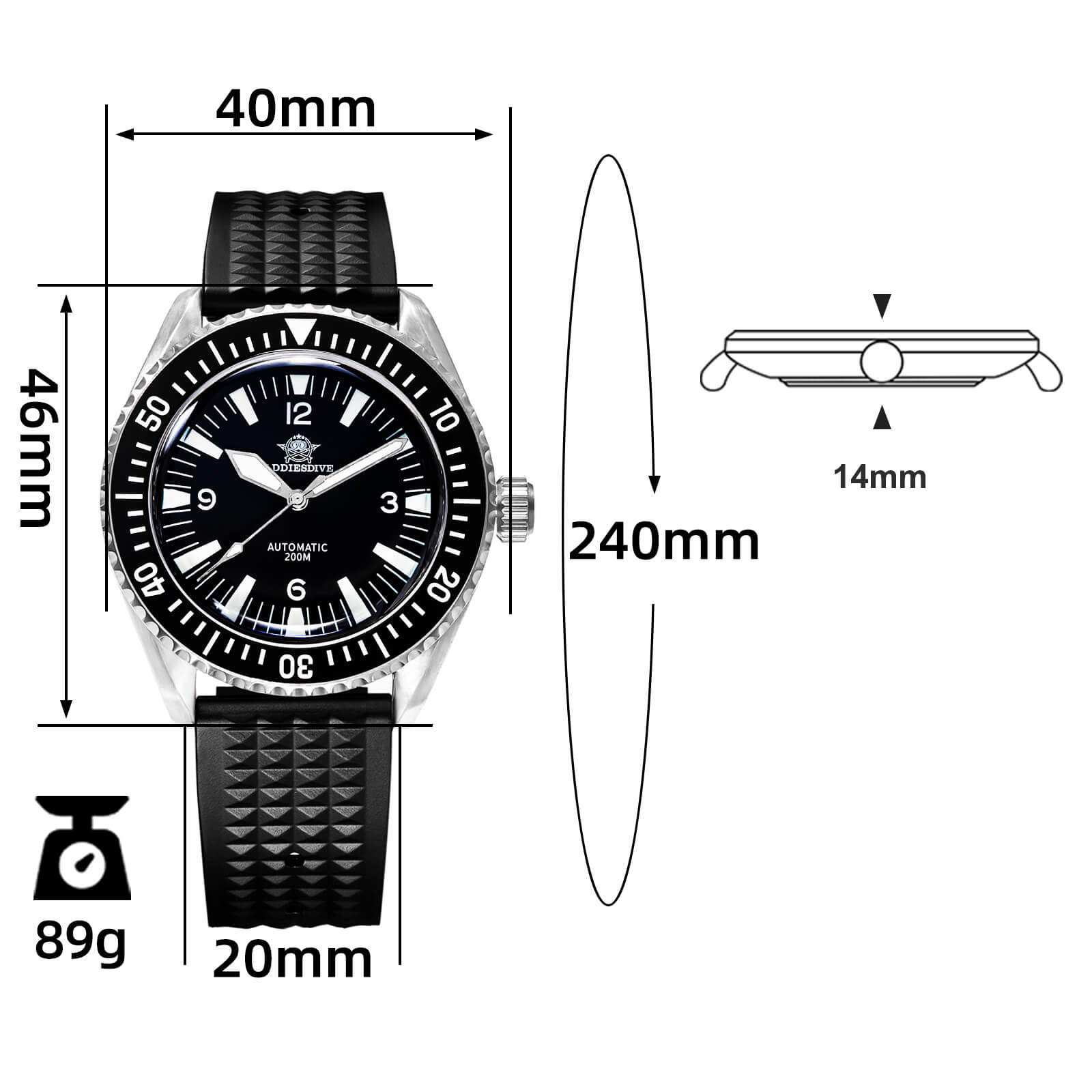 ADDIESDIVE Milsub Automatic Dive Watch AD2056 – addiesdivewatches