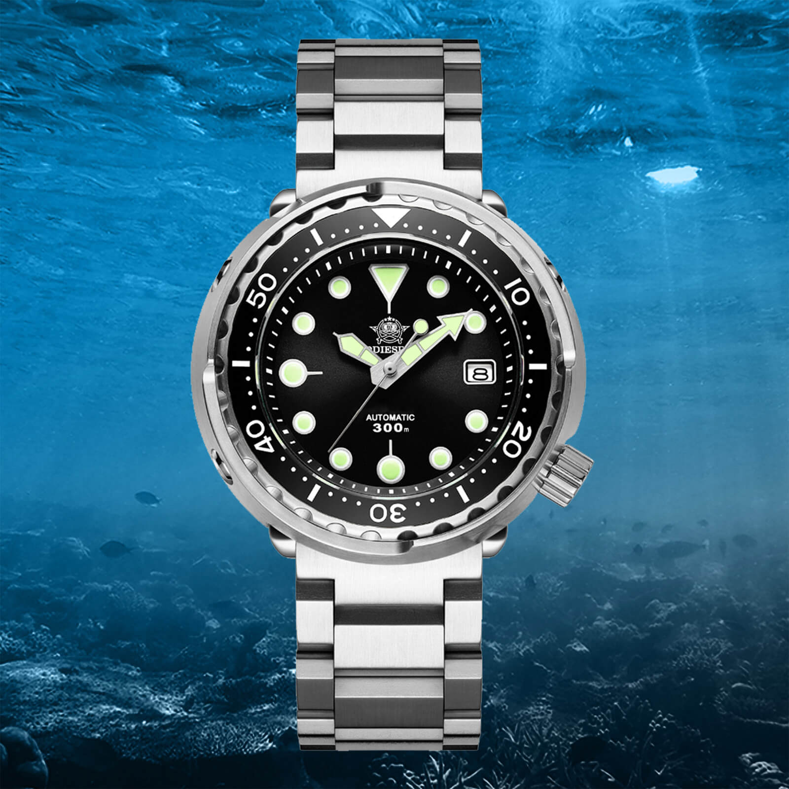 ★Flash Sale★ADDIESDIVE® Tuna 300M Automatic Diver Watch Tuna Diver 3Co ...