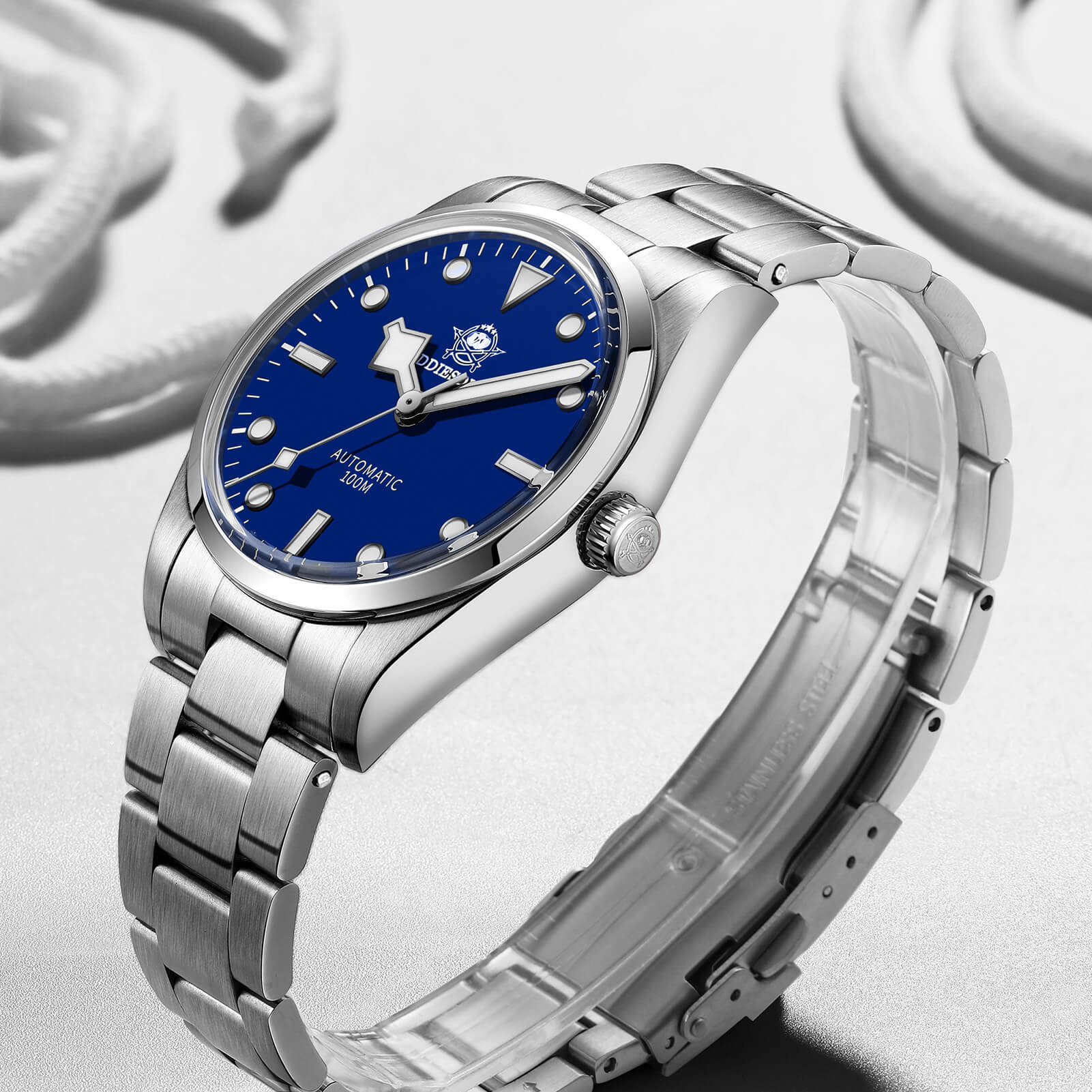 ADDIESDIVE 39mm Domed Crystal Explore Watch 100M (AD2113 ...