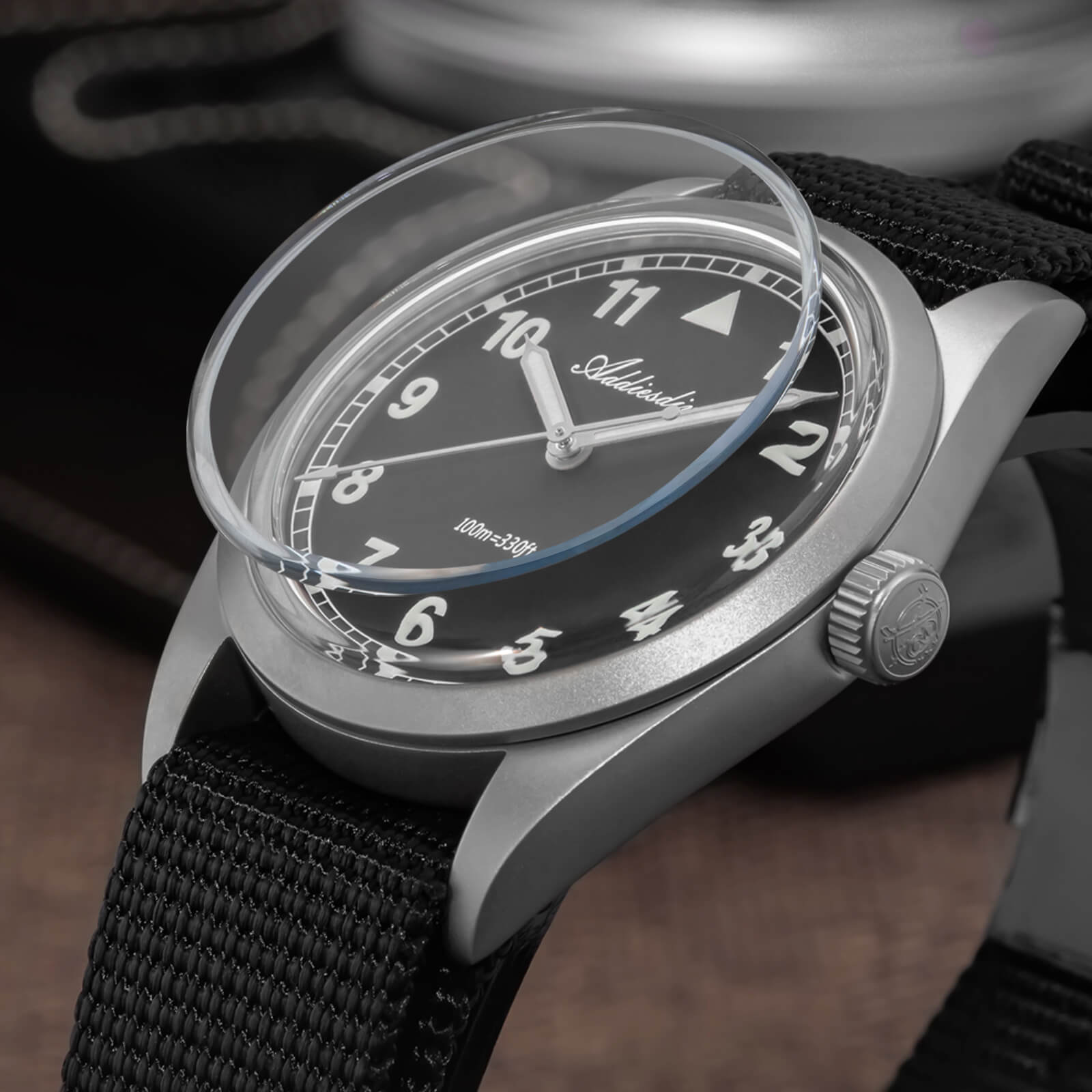 ADDIESDIVE 36mm VH31 Retro Pilot Field Watch AD2079 – addiesdivewatches