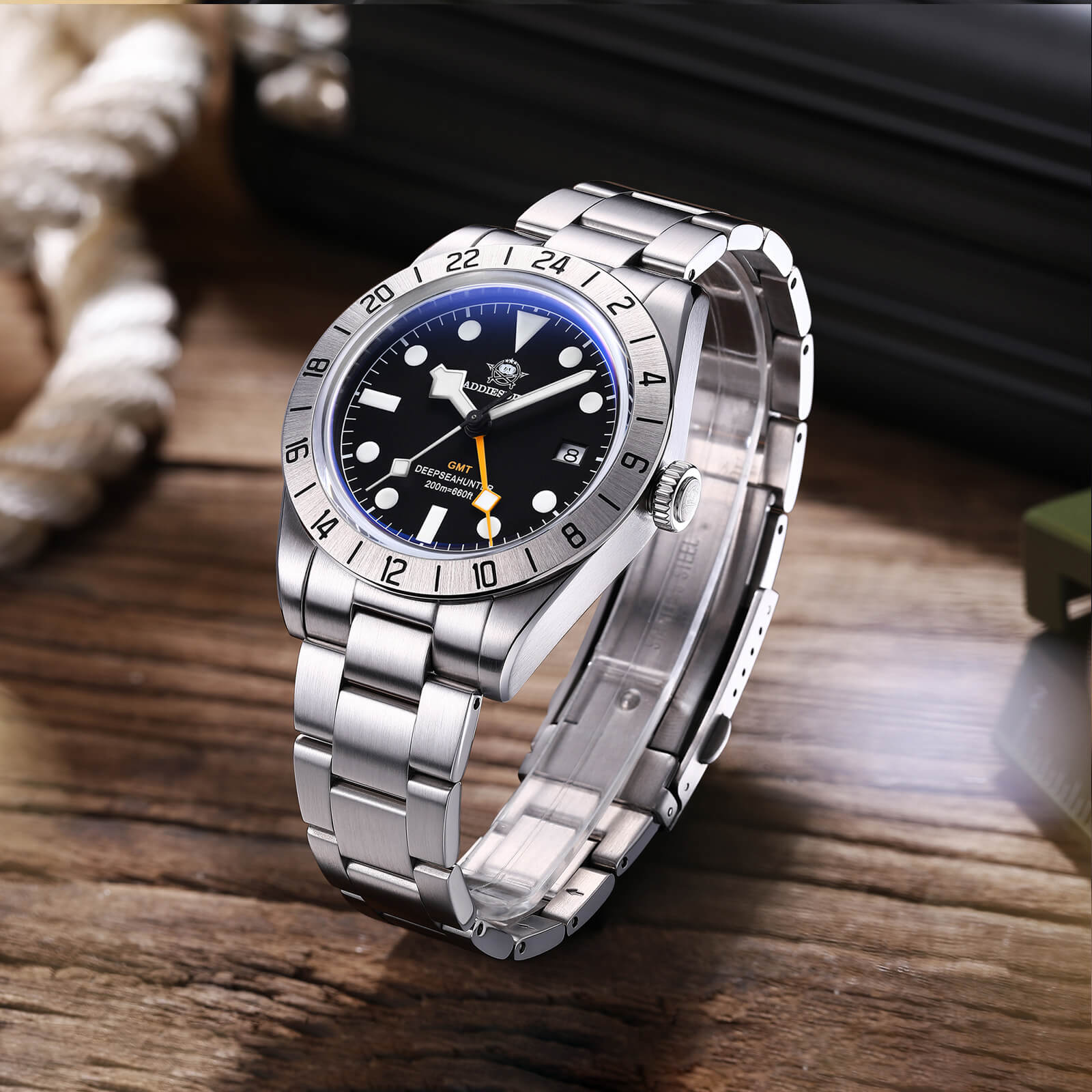 ★Flash Sale★ADDIESDIVE 39mm BB GMT Quartz Watch RONDA515 Movement（AD20 ...