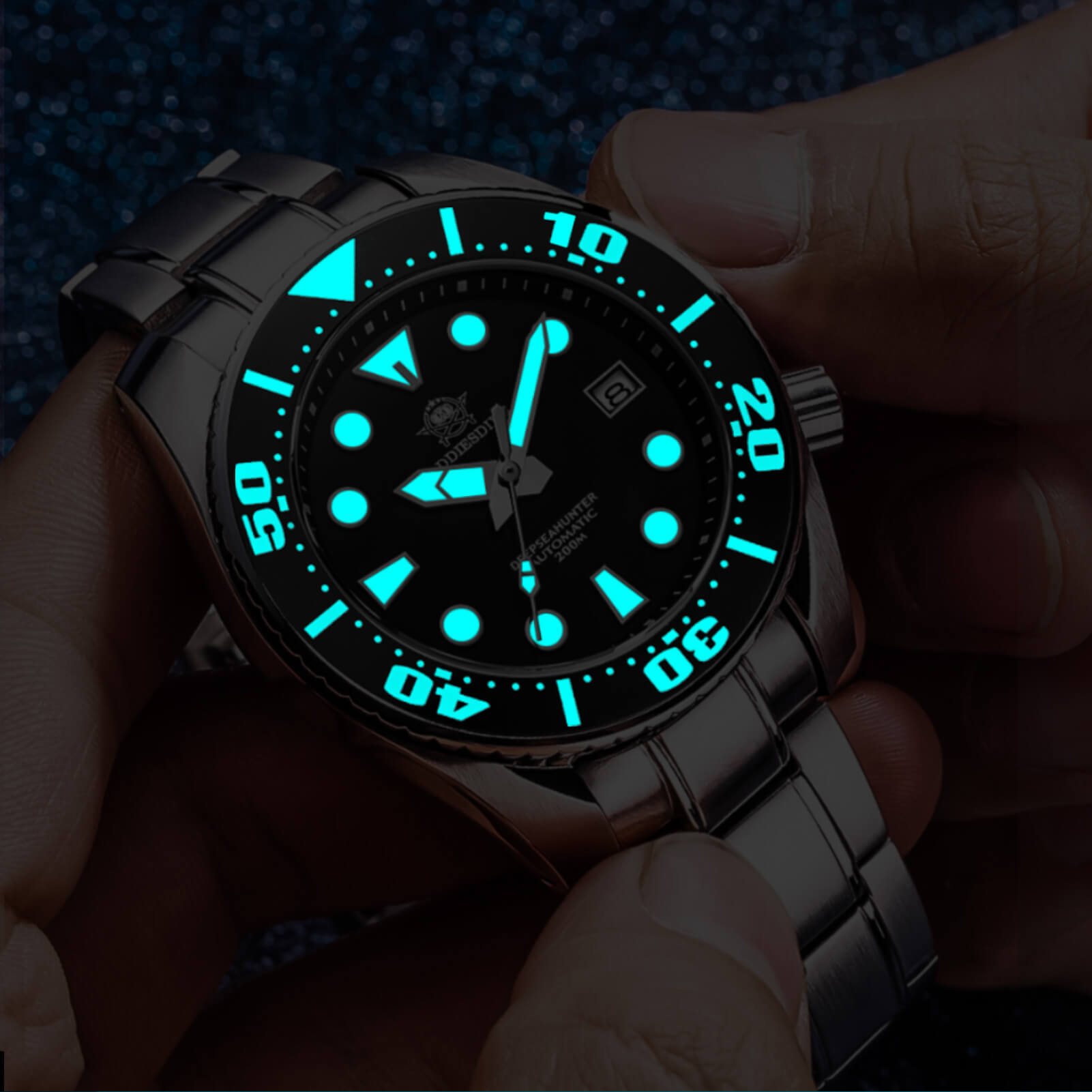 ADDIESDIVE® Sumo Green Professional Dive Watch for Men 44.5mm (MY-H10 ...