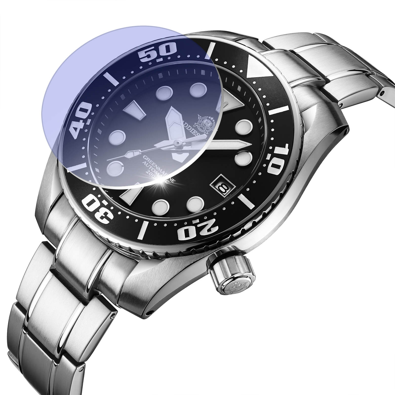 ADDIESDIVE® Sumo Green Professional Dive Watch for Men 44.5mm (MY-H10 ...