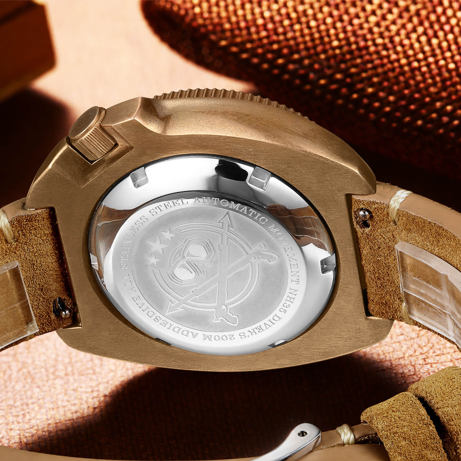★SuperDeals★ADDIESDIVE® Bronze Captain Willard（AD2104） – addiesdivewatches