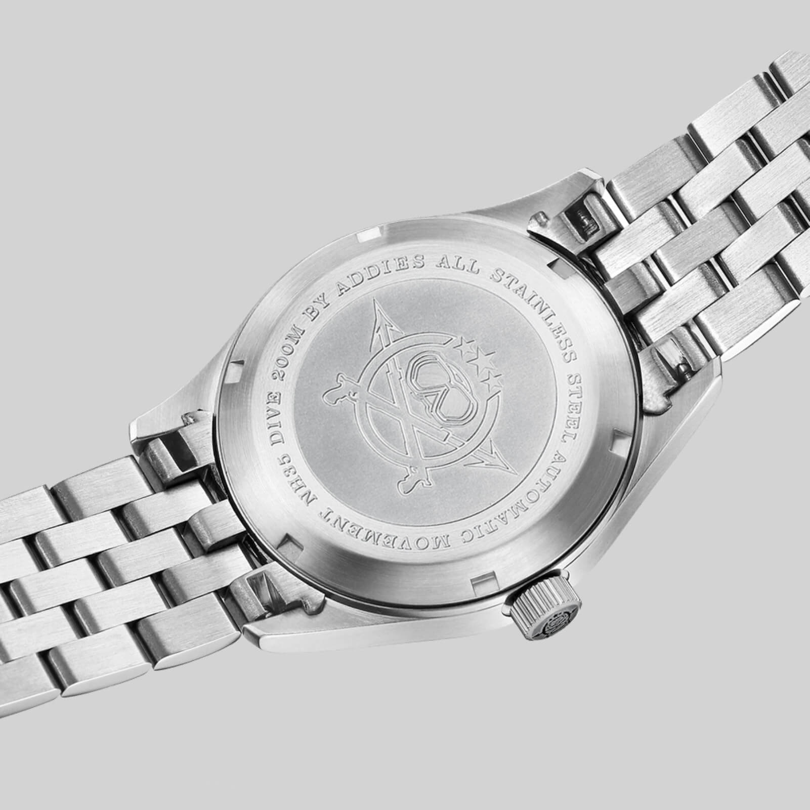 ADDIESDIVE®39mm Automatic Watch NH35A Movement Steel Strap (MY-H2 ...