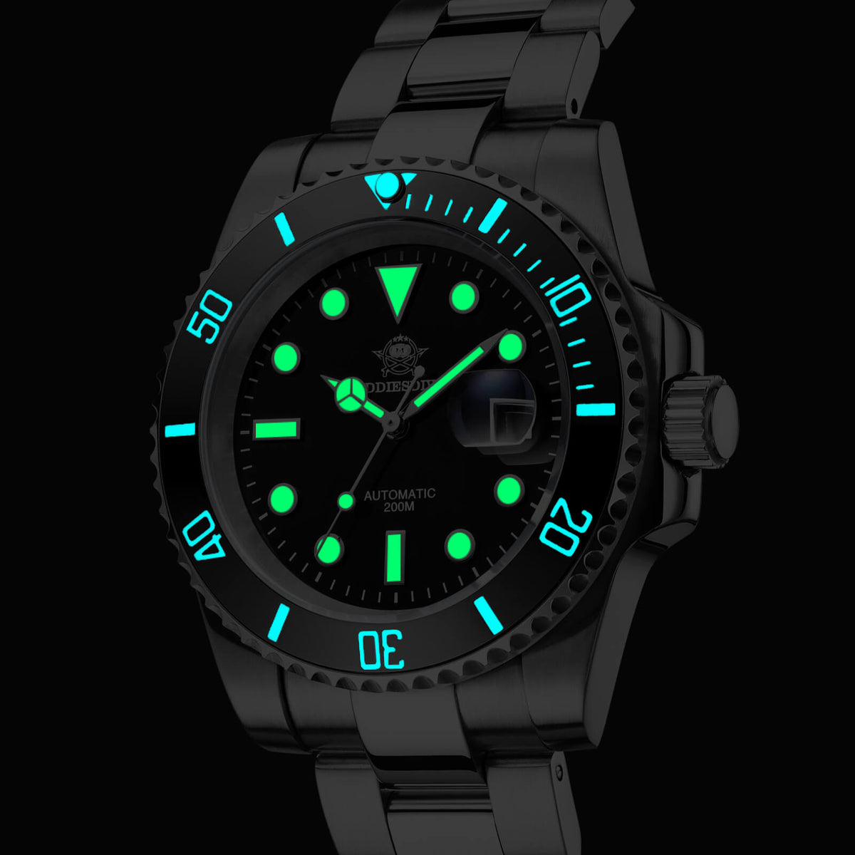 ADDIESDIVE Men's Automatic Diving Watch Diver's 200M NH35A/8215 (H3AC)